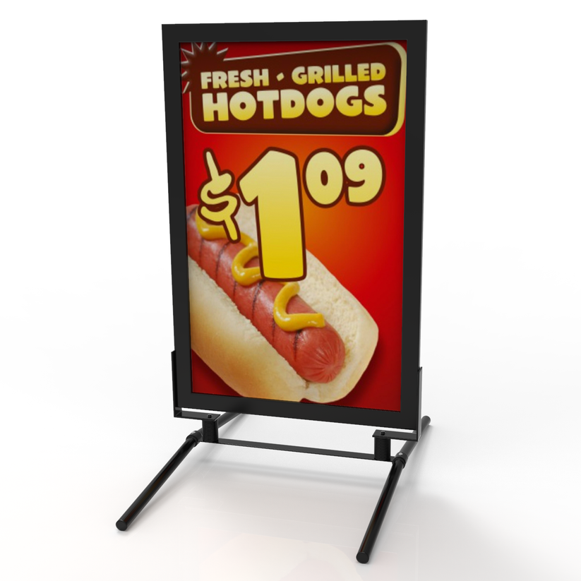Curb Sign - Snap Frame 28x44 – C Store Signs Direct